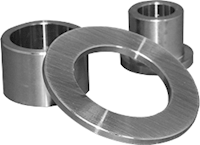 BB16 Iron/Copper Powdered Metal Sleeve, Flanged Bushings & Thrust ...